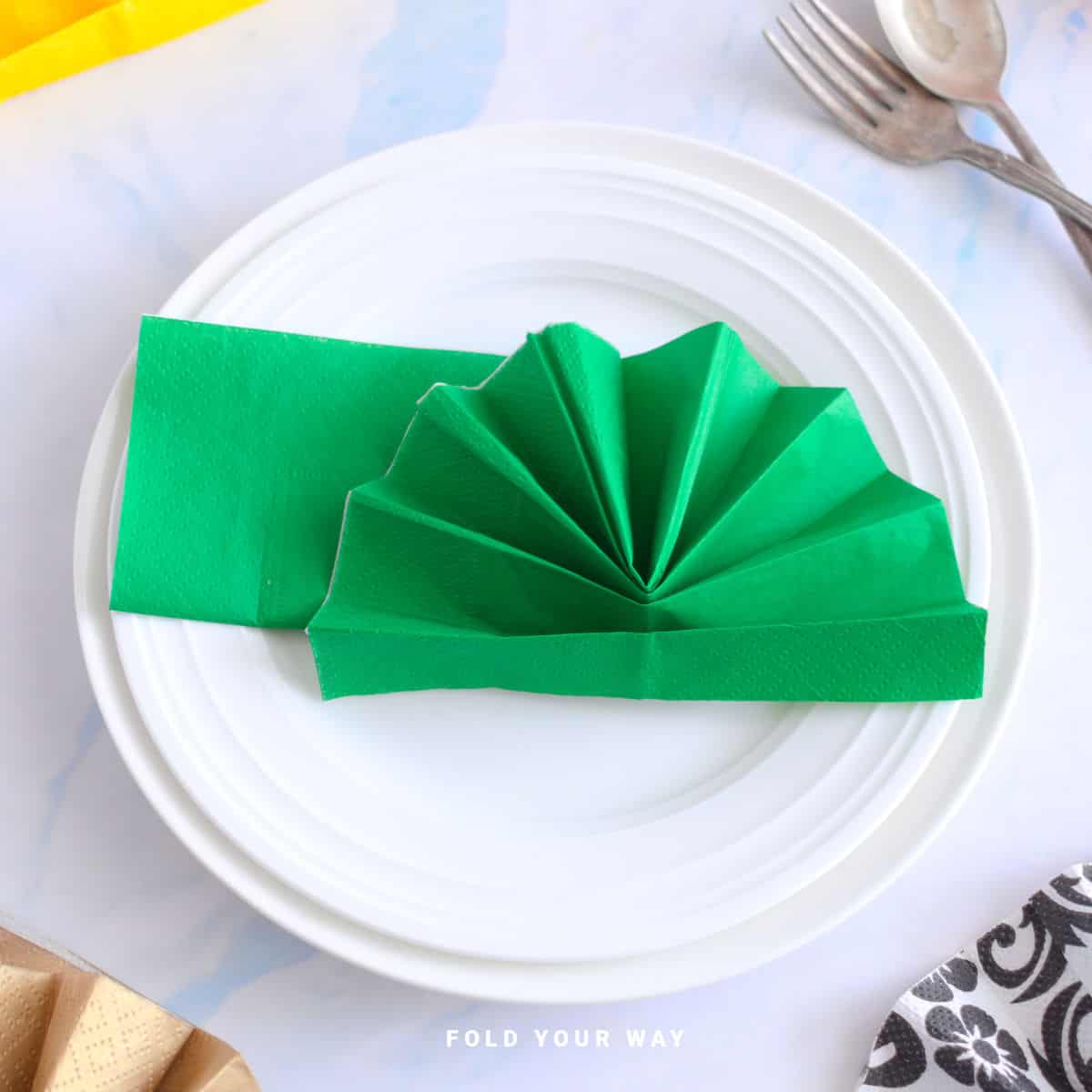 Rectangle Fan Napkin Fold | Fold Your Way