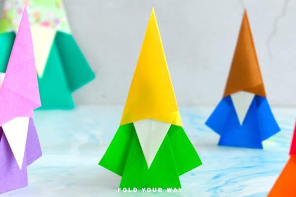 2D Origami Gnome | Fold Your Way