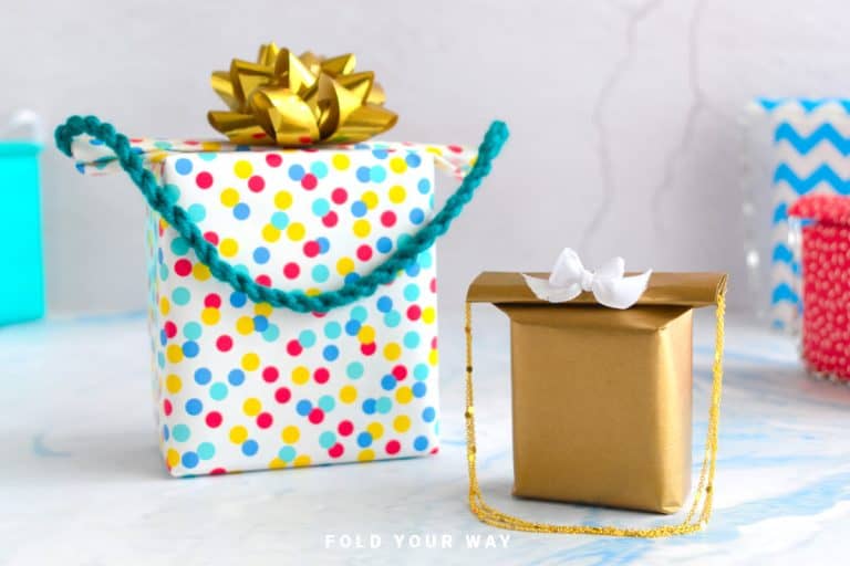 Gift Wrapping Idea With Handle | Fold Your Way
