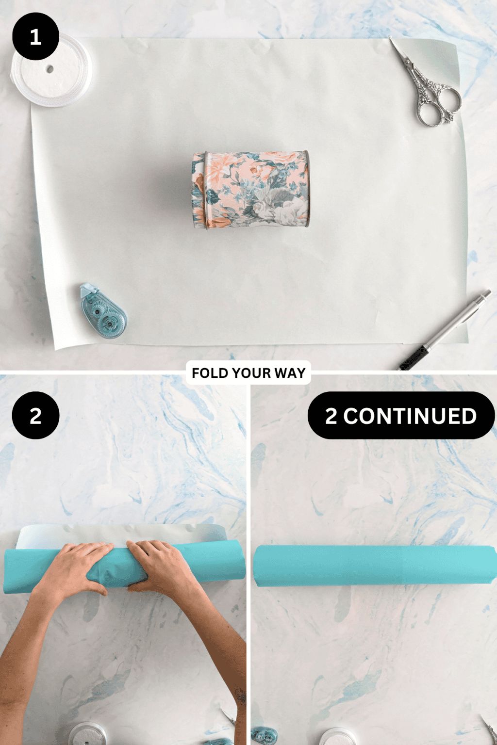 Cylinder Gift Wrapping Idea | Fold Your Way