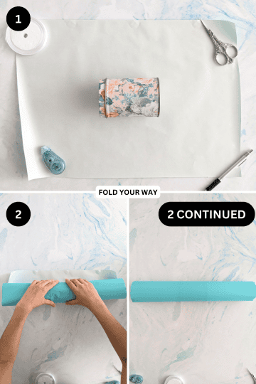 Cylinder Gift Wrapping Idea | Fold Your Way