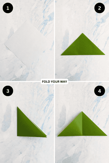 Frog Corner Origami Bookmark | Fold Your Way