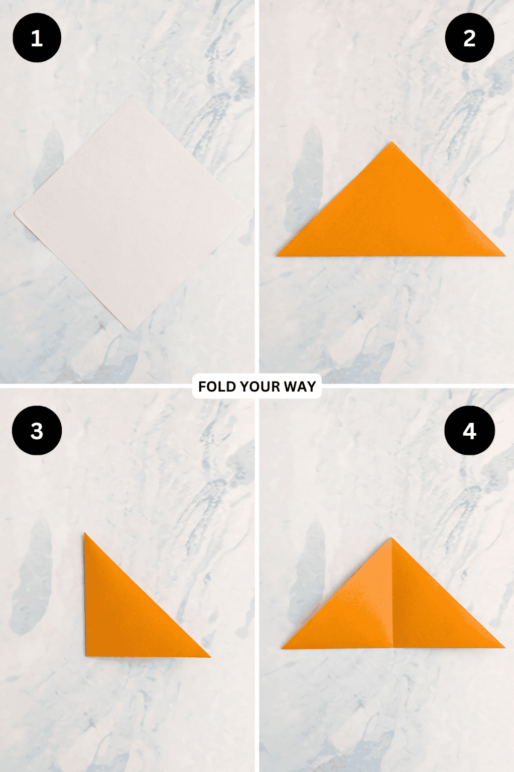 Square Corner Origami Bookmark | Fold Your Way