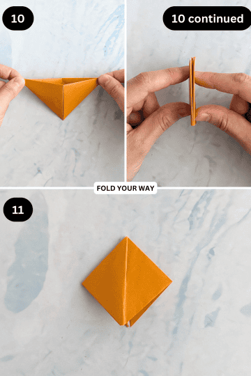Square Corner Origami Bookmark | Fold Your Way