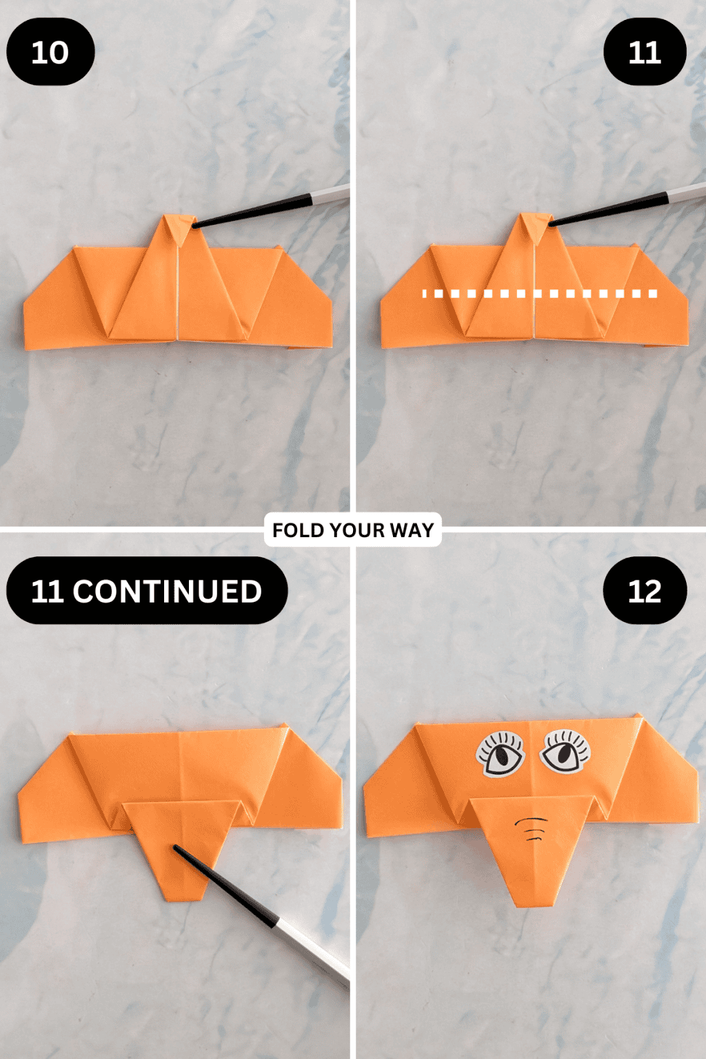 Easy Origami Elephant Face | Fold Your Way