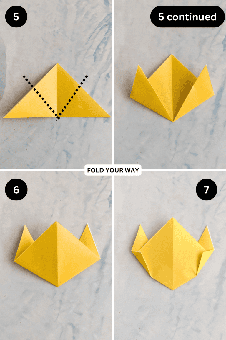 2D Origami Tulip | Fold Your Way