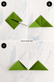 Frog Corner Origami Bookmark | Fold Your Way