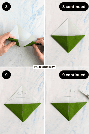 Frog Corner Origami Bookmark | Fold Your Way
