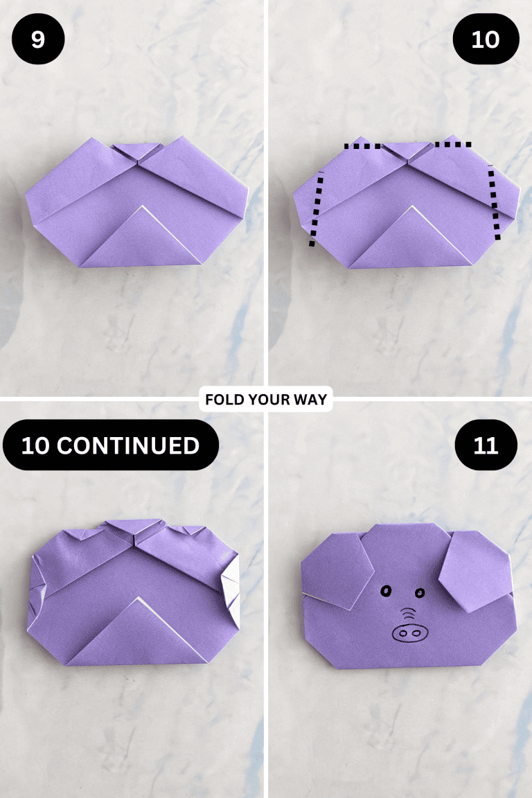 Easy Origami Pig Face | Fold Your Way