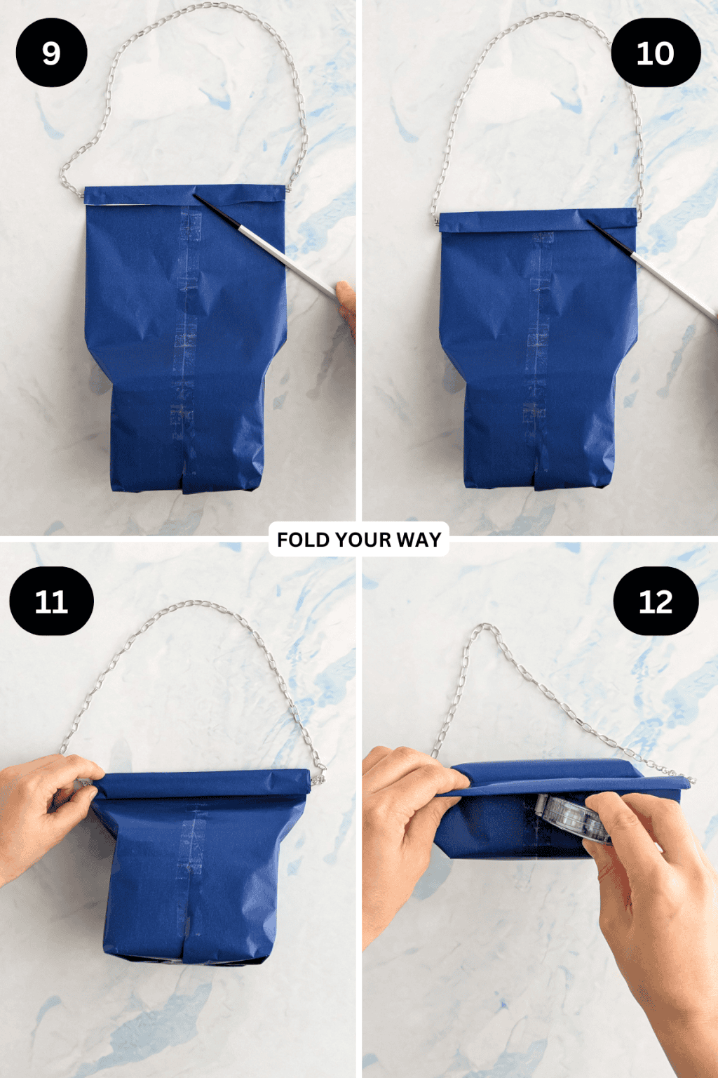 Gift Wrapping Idea With Handle | Fold Your Way