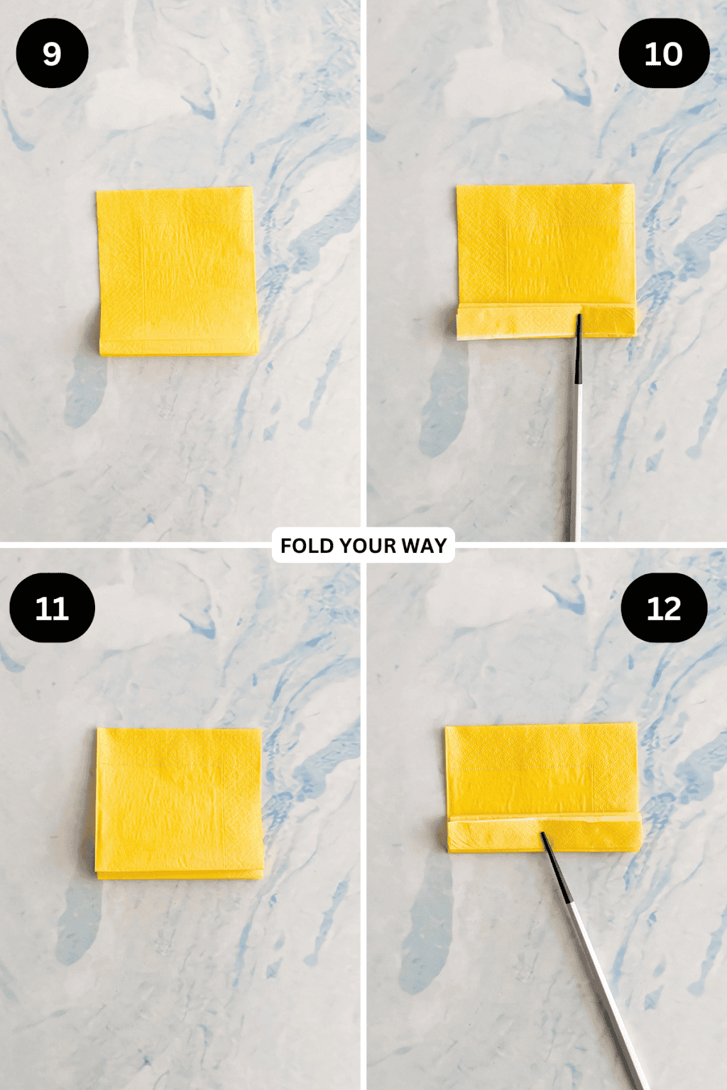Rectangle Fan Napkin Fold | Fold Your Way