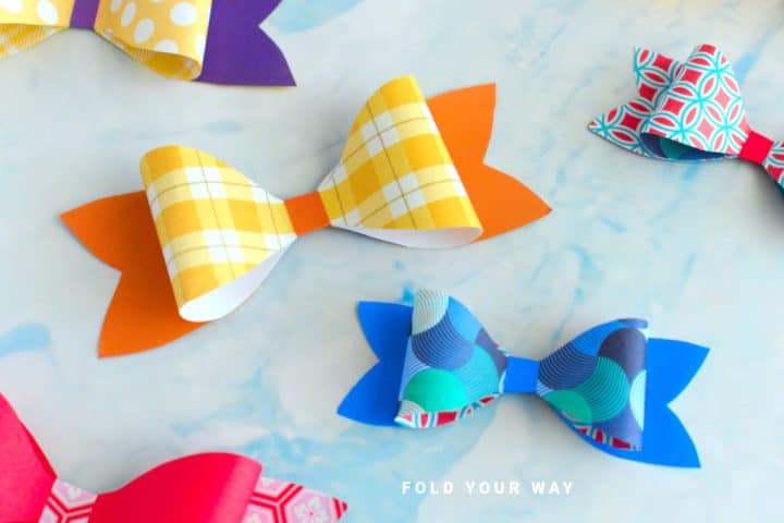 How To Make A Paper Bow (Printable) | Fold Your Way
