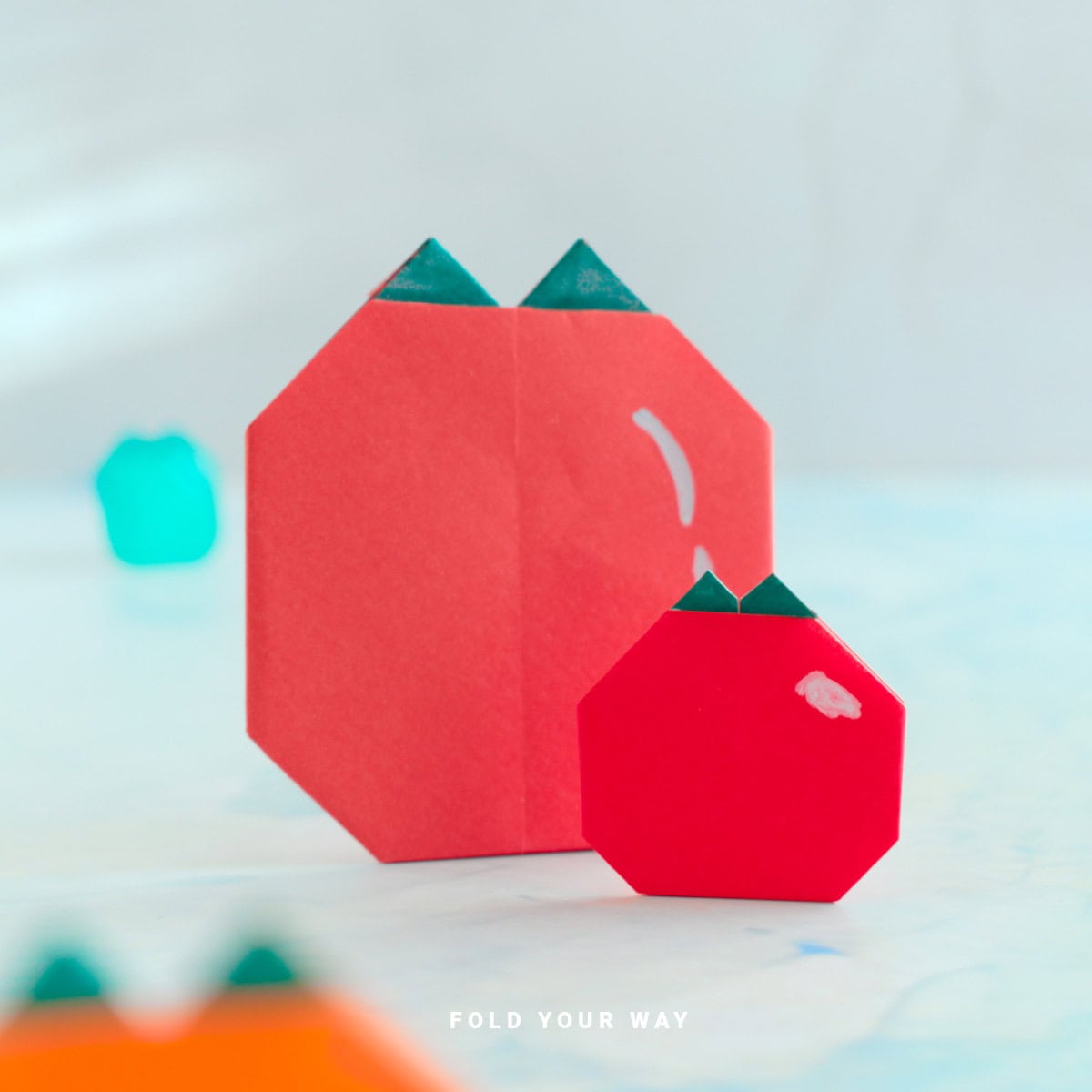 How To Make An Easy Origami Tomato | Fold Your Way