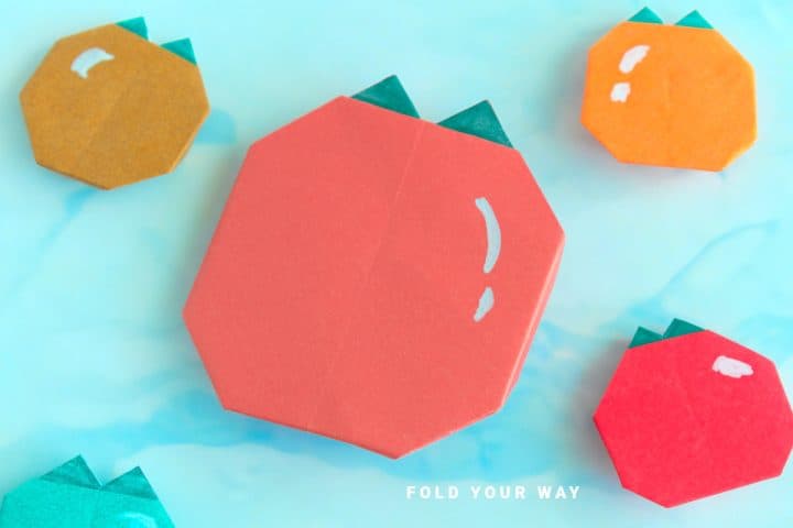 How To Make An Easy Origami Tomato | Fold Your Way
