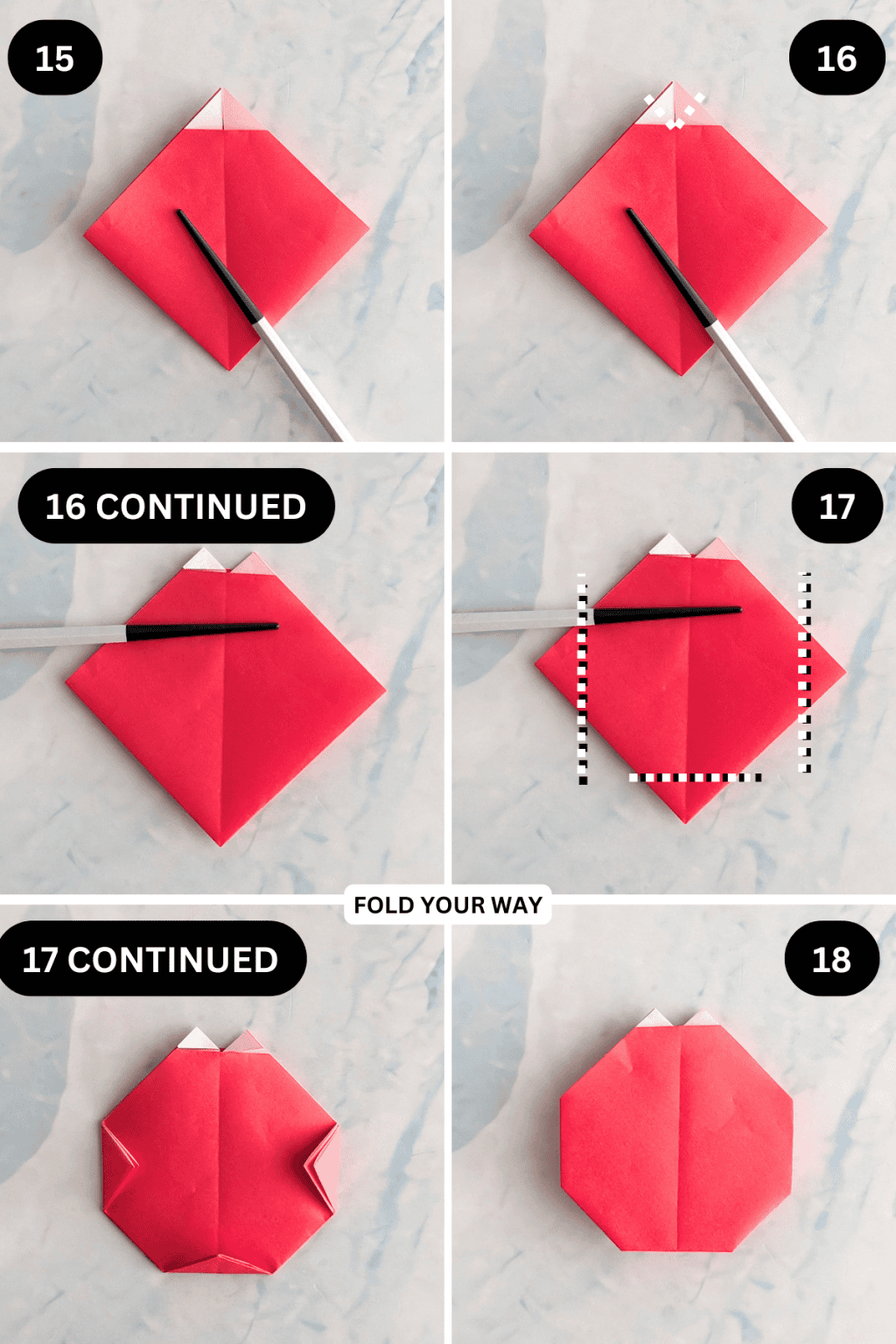 How To Make An Easy Origami Tomato | Fold Your Way