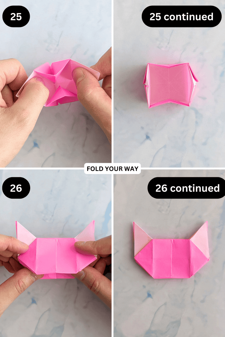 Simple Cat Origami Box | Fold Your Way