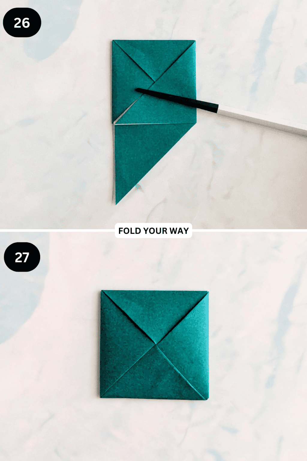 Square Origami Envelope | Fold Your Way