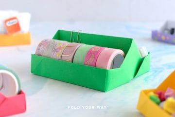 How To Make An Easy Origami Tray | Fold Your Way