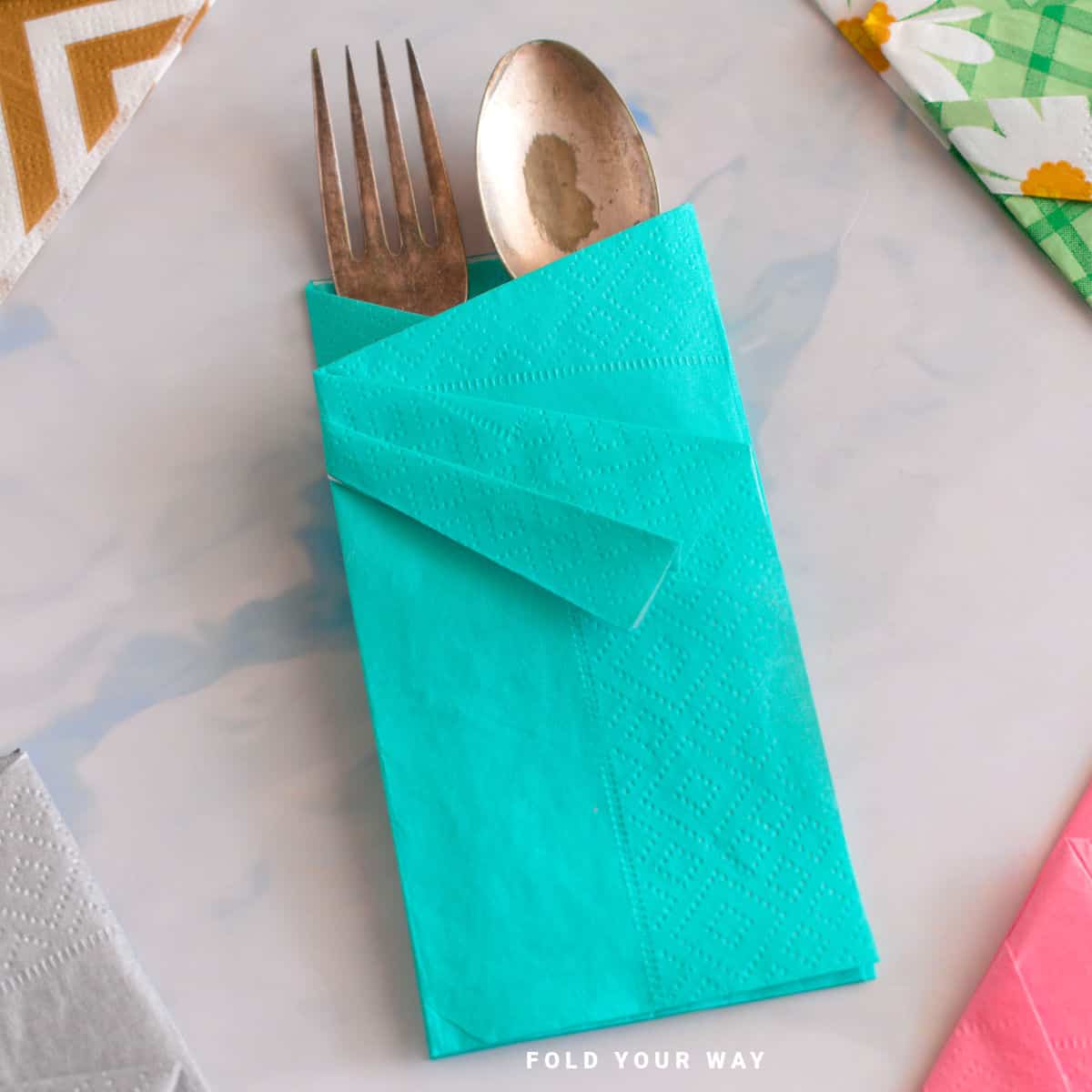 Pleated Pocket Napkin Folding Idea | Fold Your Way