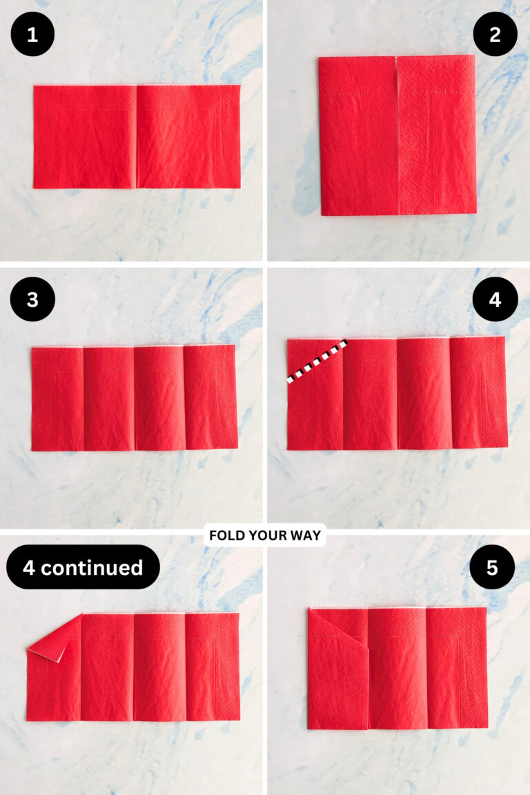 Pleated Pocket Napkin Folding Idea | Fold Your Way