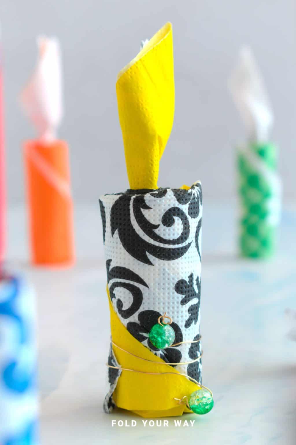 Candle Napkin Fold | Fold Your Way