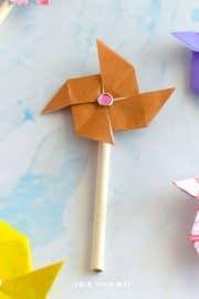 How To Make An Easy Origami Pinwheel | Fold Your Way