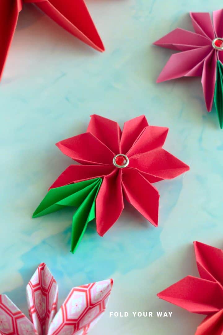 Origami Poinsettia | Fold Your Way