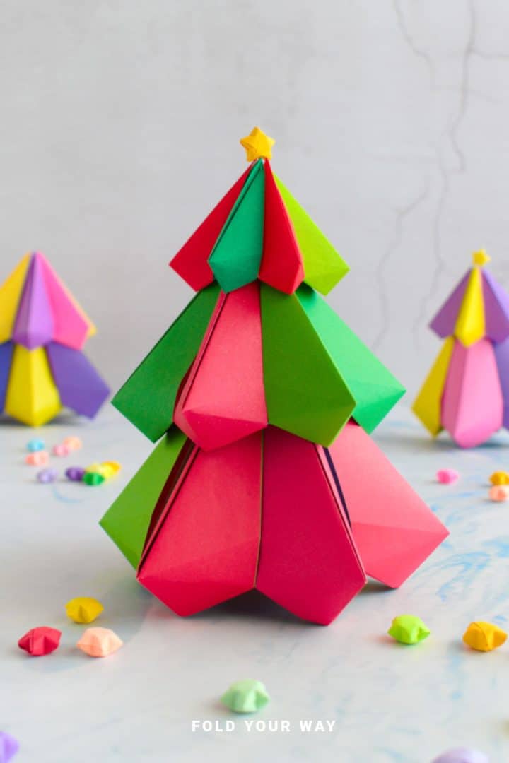 3D Origami Christmas Tree | Fold Your Way