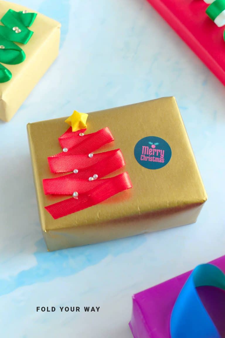 Christmas Tree Gift Wrapping Idea | Fold Your Way