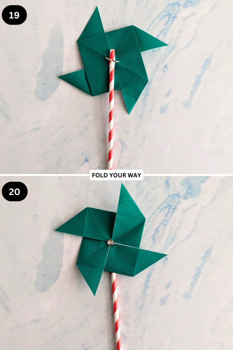 How To Make An Easy Origami Pinwheel | Fold Your Way